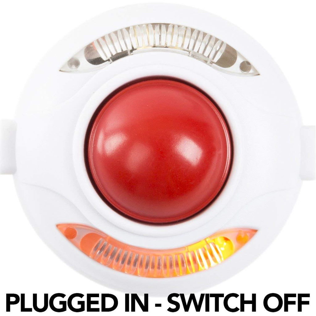 Otimo (10 Pack) Lighted Foot Switch with 9 Ft 3 Outlet Cord - White Ex